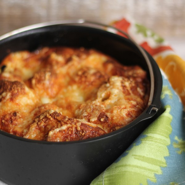 Air Fried Italian Sausage and Bell Pepper Breakfast Strata | Emerils.com